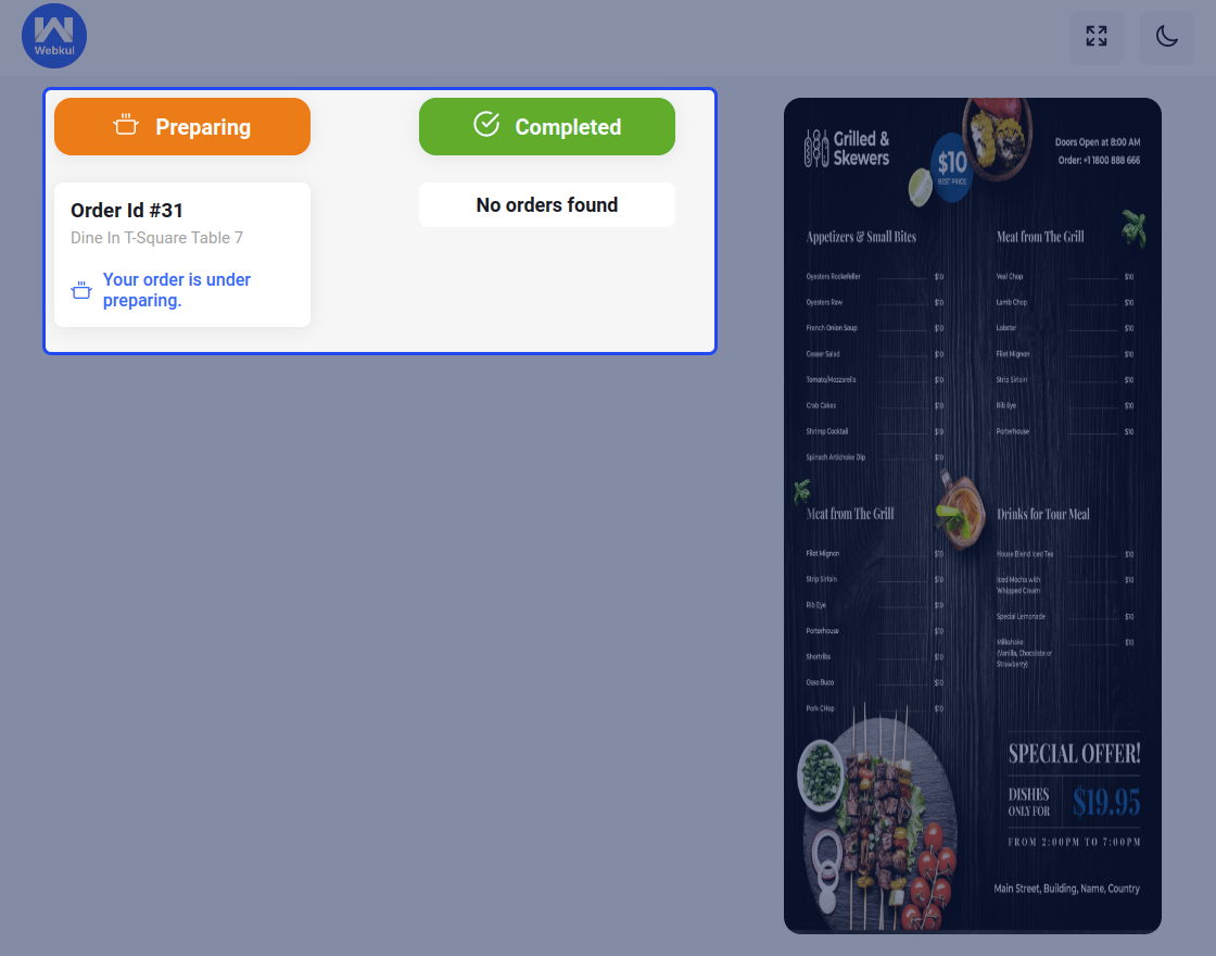 WooCommerce Restaurant Kitchen POS by webkul | CodeCanyon
